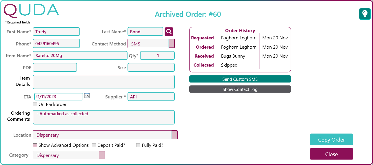 The Flow of the Order - Pharmacy Halo