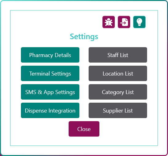 Staff, Locations, and Categories - Pharmacy Halo